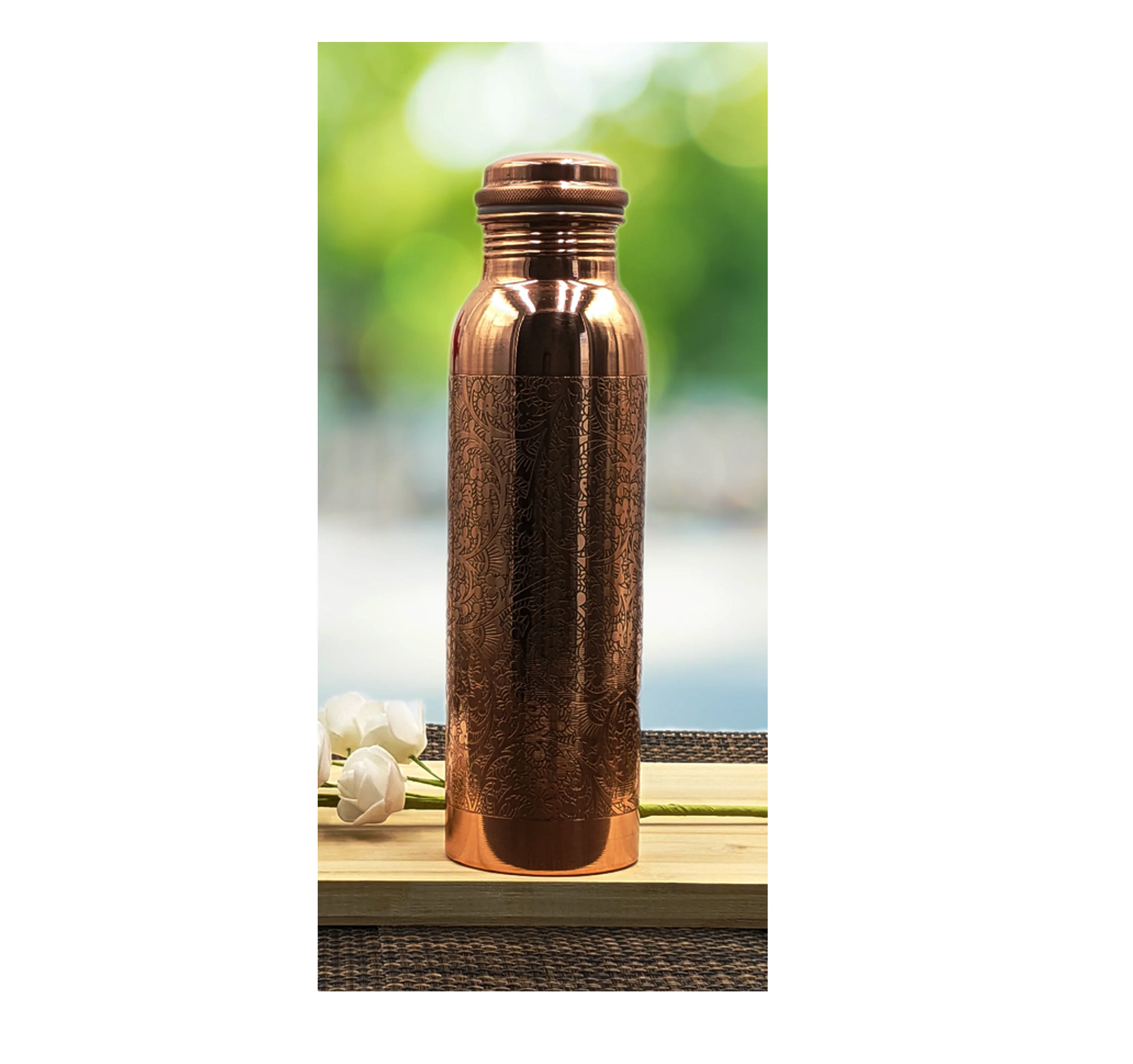 Copper Water Bottle Personalized Engraved Copper Bottle Handmade Gift ...