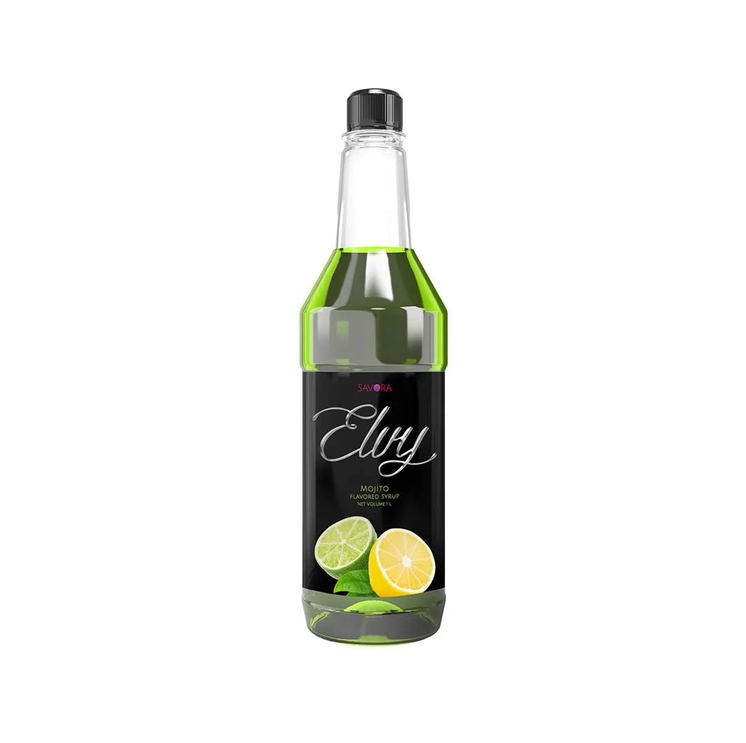 Elvy Syrup Green Mojito 1l Flavored Cold Drink Premium Bottle High ...