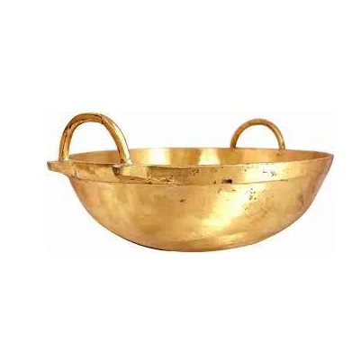 Fine Brass Metal Traditional South Indian Bronze Style Kadai Set For ...