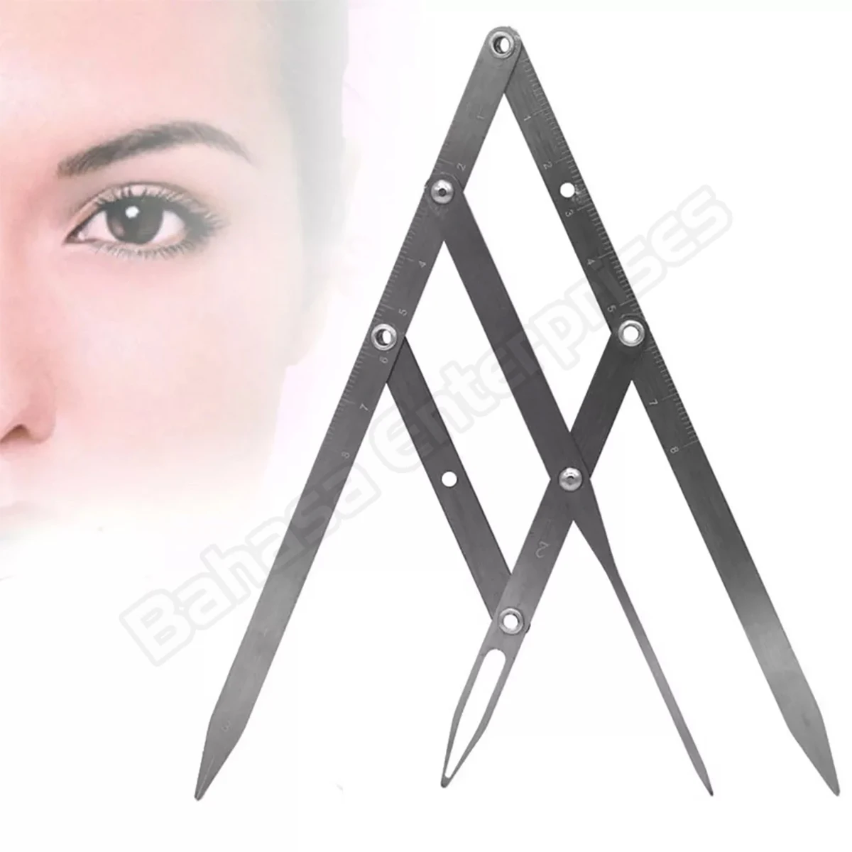 Eyebrow Ruler Scale 3-point Positioning Ruler Eyebrow Golden Ratio ...