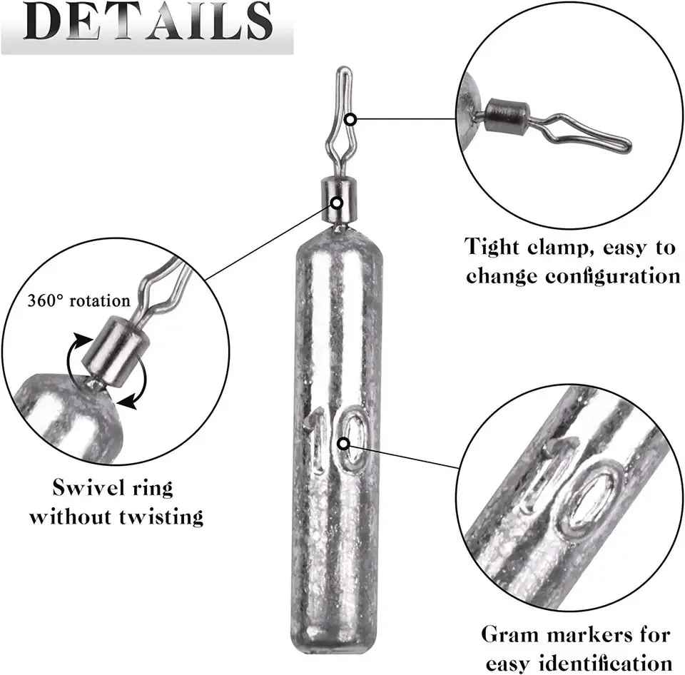 Oem Lead Weight Double Shot Sinker Fishing Accessories Grey Fishing ...
