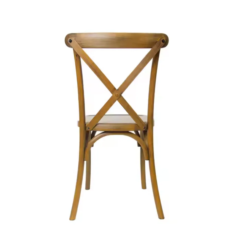 Commercial Stackable Banquet Chairs with Wooden Seat and Backrest Heavy ...