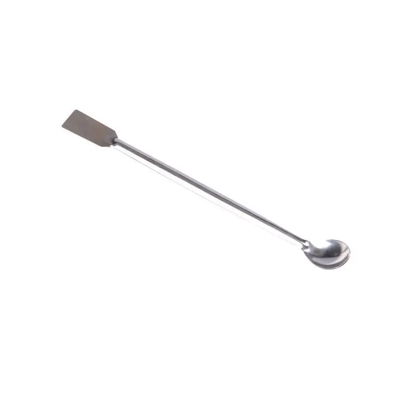 Stainless Steel Lab Mixing Spatula Micro Sampling Scoop Spoon Double ...