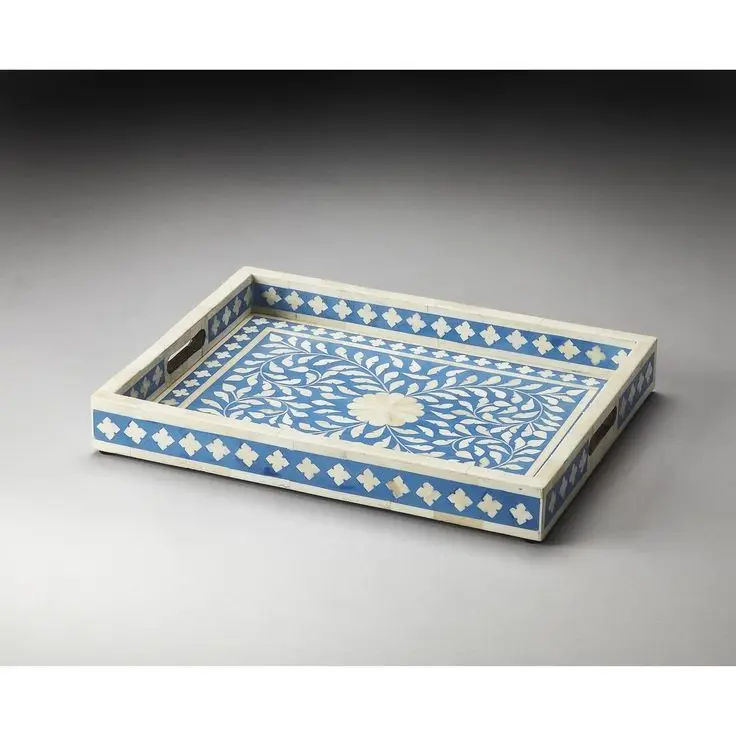 Latest Look Bone Inlay Serving Tray New Design Bone Inlay Tray For ...