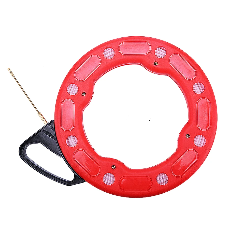 OD-30 Fiberglass Fish Tape Reel Puller Conductive Electrical Cable 30m ...