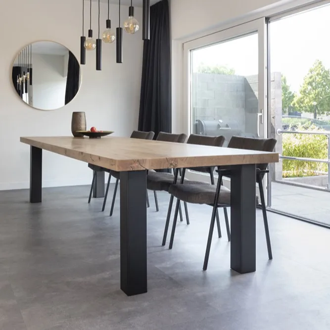 Slab Wood Dining Table Solid Natural Finish Slab Wood For Dining Tables ...