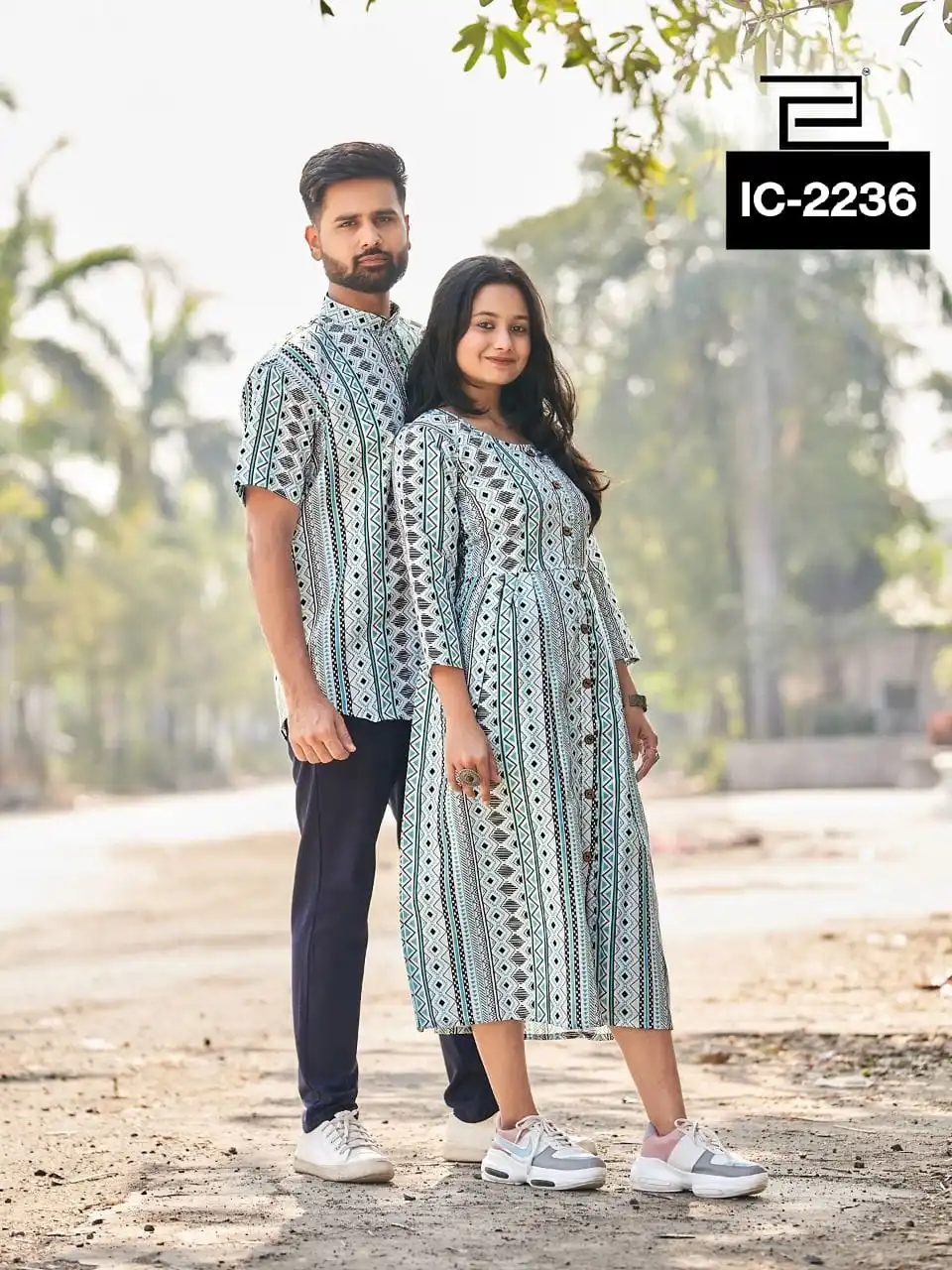 Trendy Ethnic Wear Same Matching Exclusive Printed Shirt And Kurtis ...