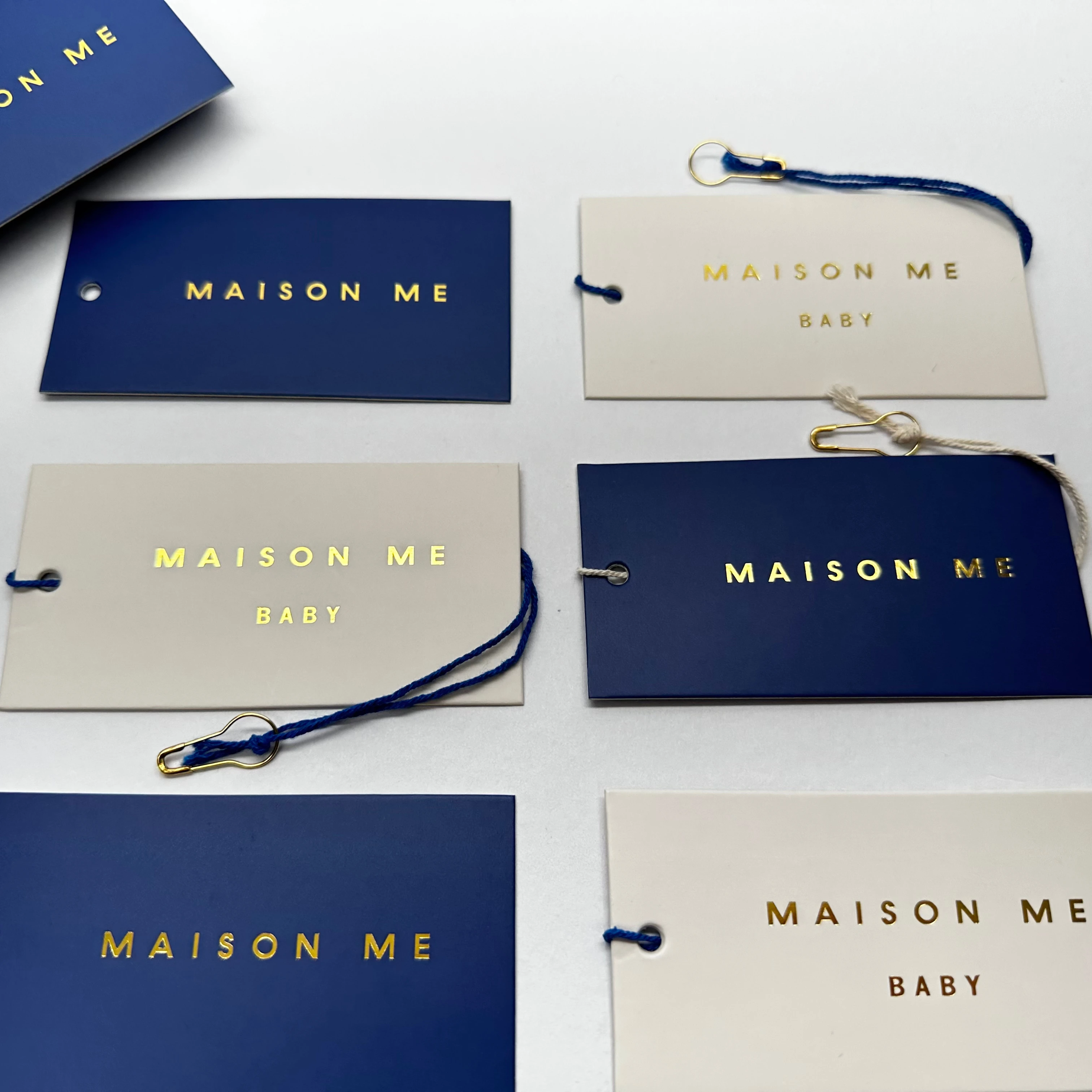 Custom Luxury Hot Stamp Gold Foil Swing Tag Recycle Paper Card Embossed ...