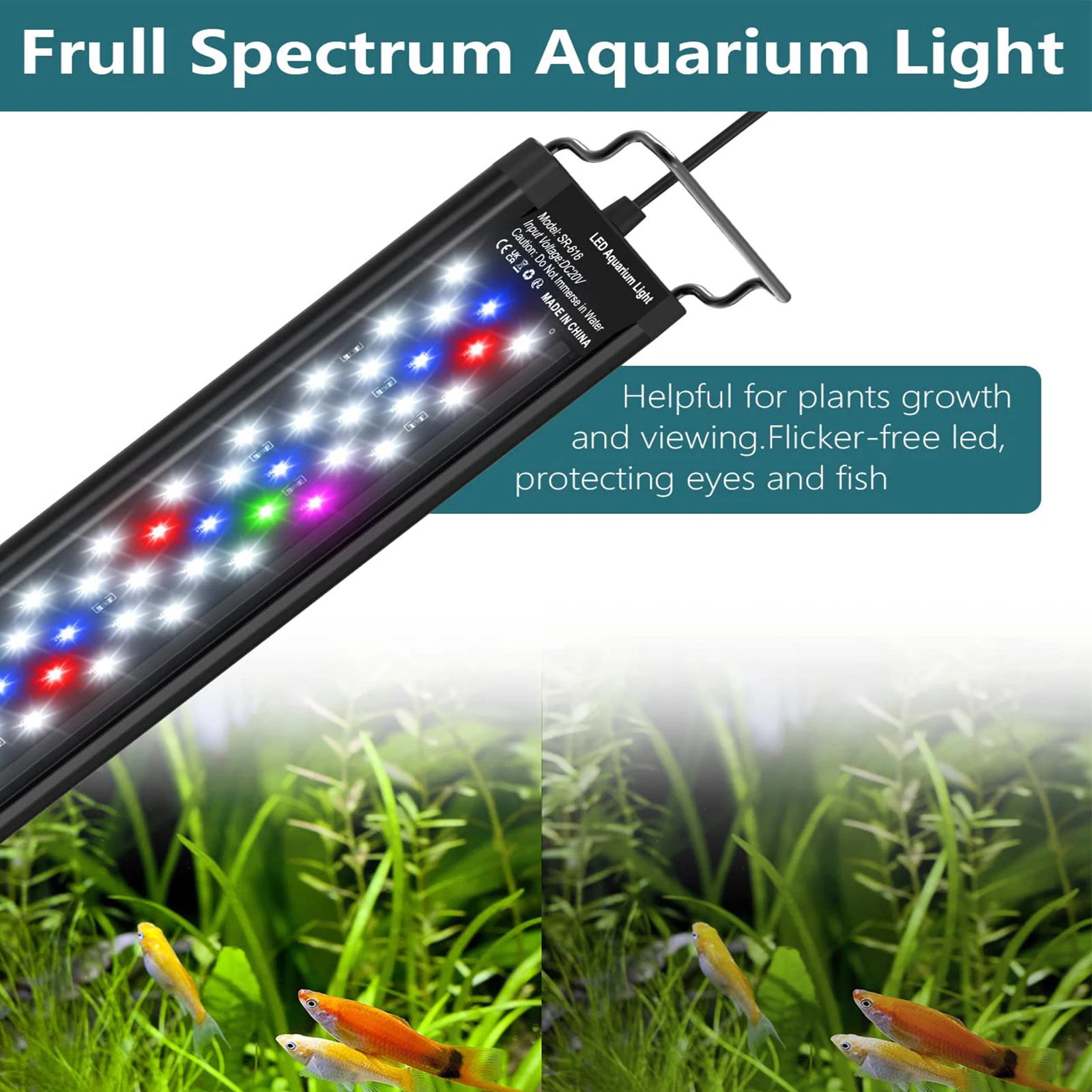 Full Spectrum Rgb Coral Reef Fish Tank Lighting Freshwater Planted Led ...