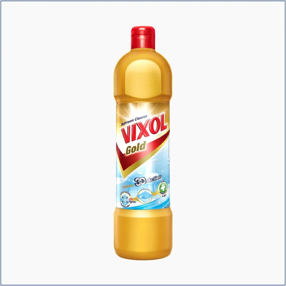 Vixol Gold 900ml Toilet Cleaner - Powerful Bathroom Liquid