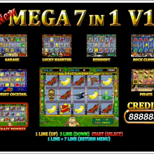 PCB Game Board Garage New MEGA 7 in 1 Video Game Machine