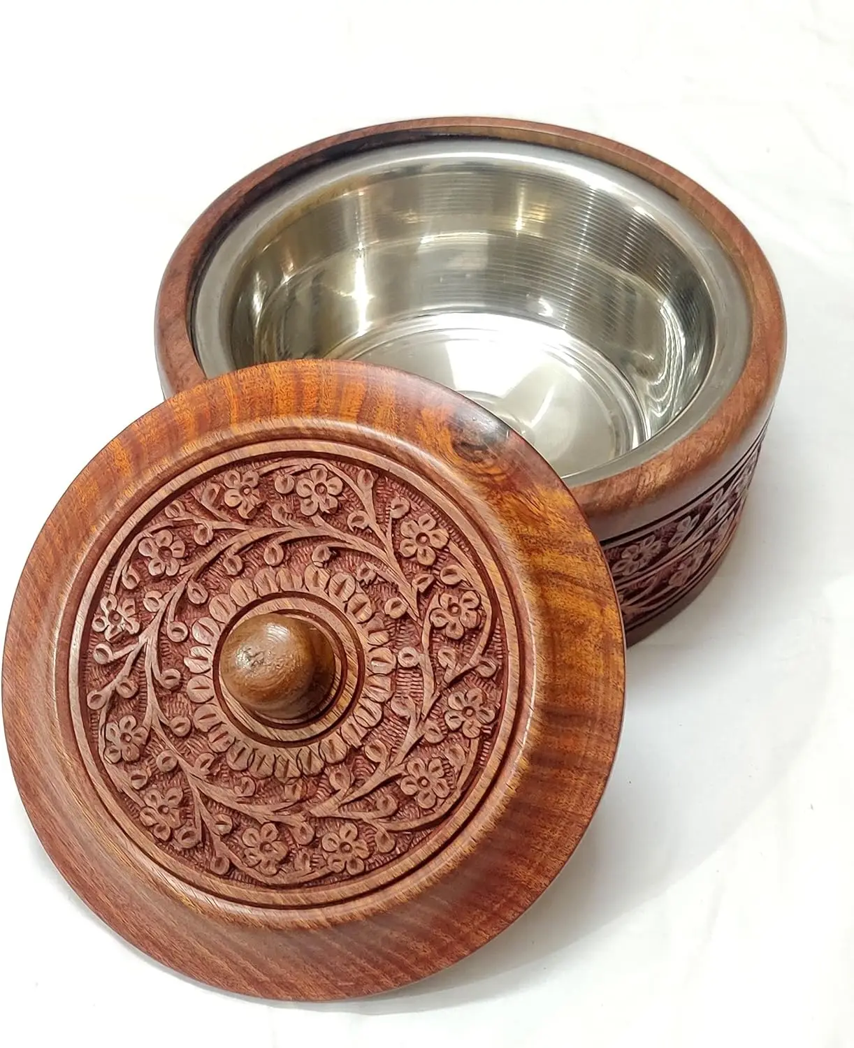 Wooden Chapati Box Chapati Box for Kitchen Wooden Hotpot Roti Box ...