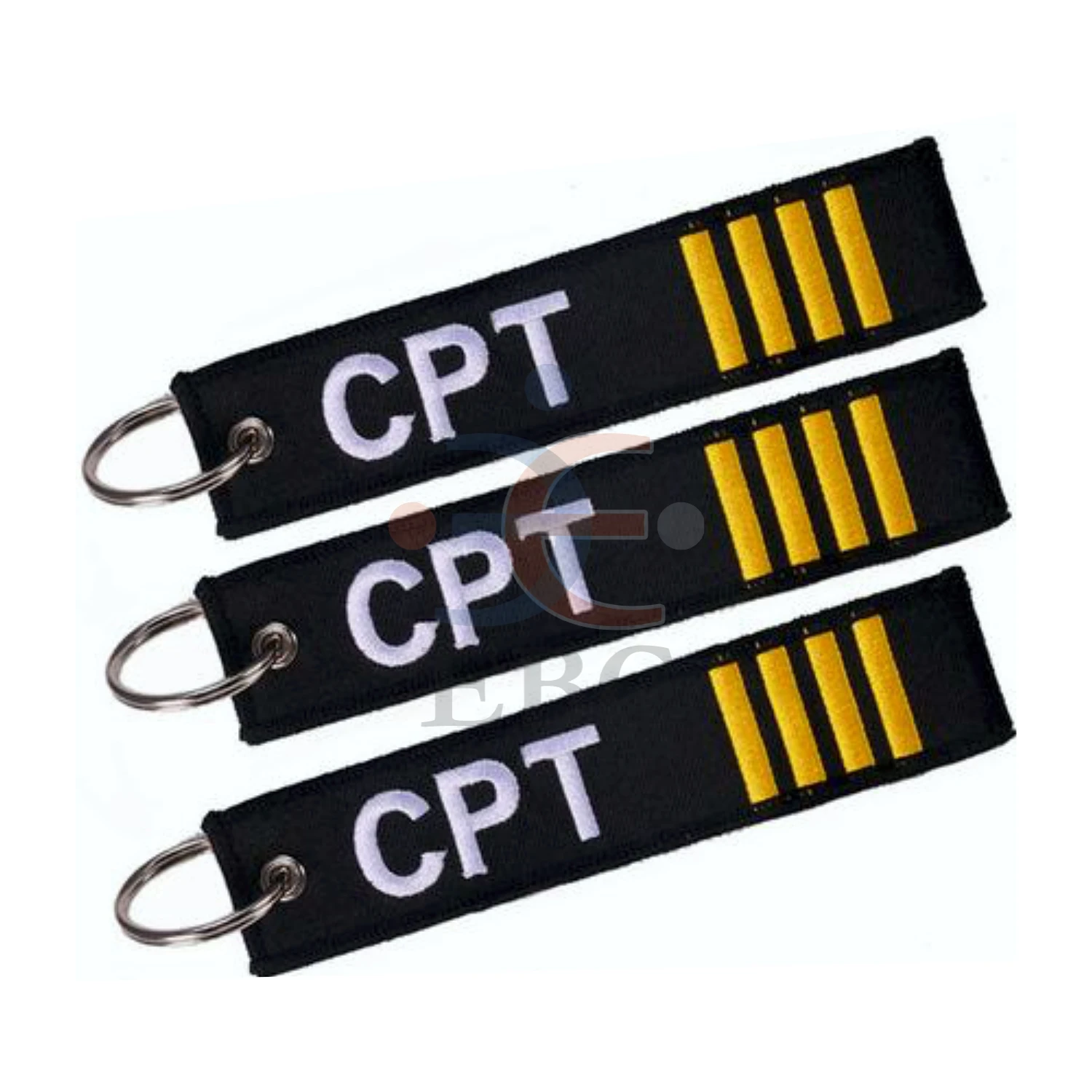 Twill Fabric Patch Keyring 3D Embroidered Aviation Airport Pilot ...