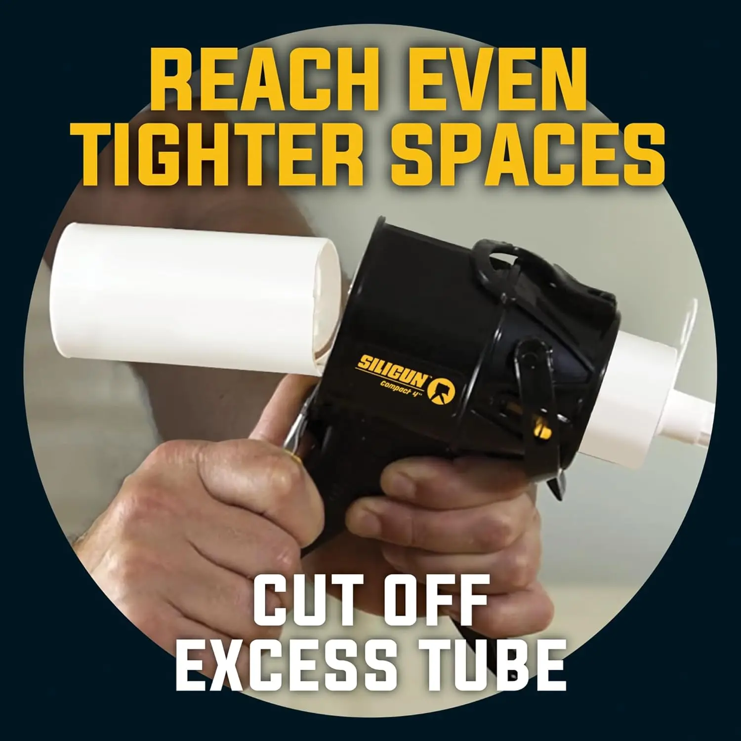 SILIGUN Compact 4" DIY Silicone Gun - No Drip Feature