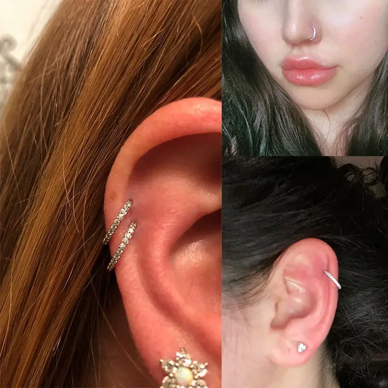 Hinged Segment Septum Piercing Astm F136 Titanium Body Jewelry Rings ...