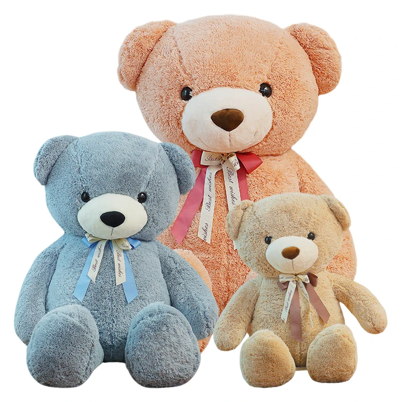 Giant Teddy Bear Plush Toys With Bow Wholesale Stuffed Animal Teddy ...