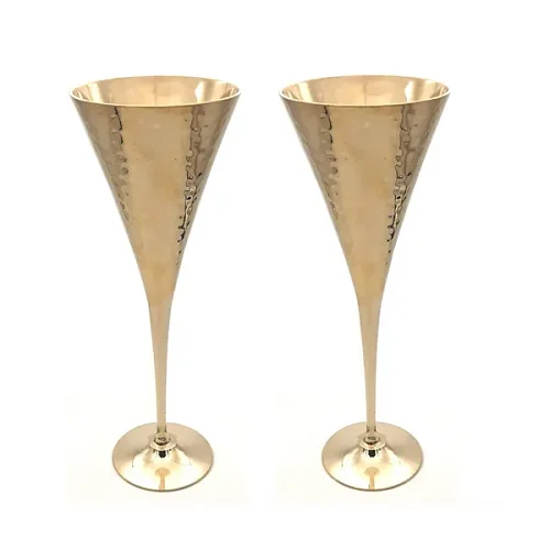 Brass Plating Tall Wine Glass Magnificent Goblet For Drink Good Look ...
