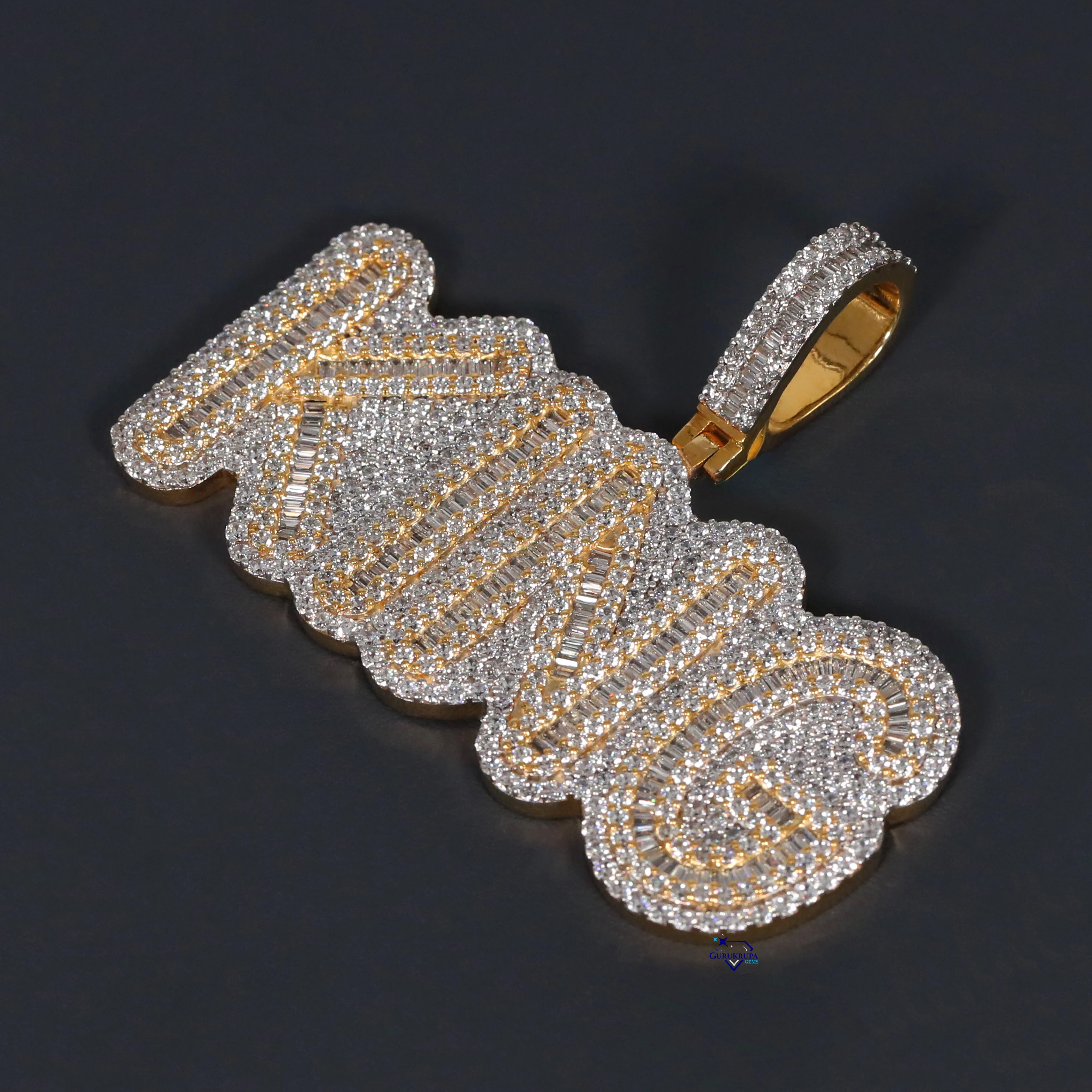 Unveiling Elegance Hiphop Inspired Unisex Labgrown Diamond Pendant In ...