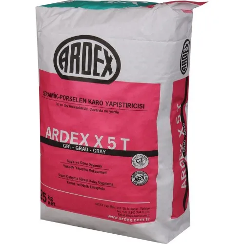 Ardex X 5 T Gray Ceramic Porcelain Tile Adhesive Flexible And Versatile Tile And Stone Mortar ...