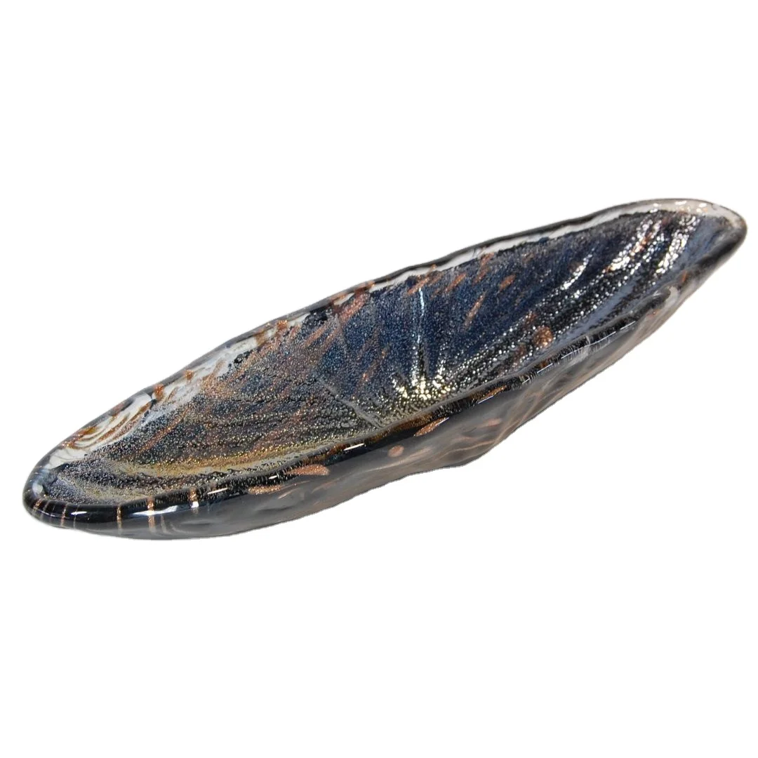 Tammaro Home Canoe-shaped Glass Centerpiece Of Excellent Italian ...