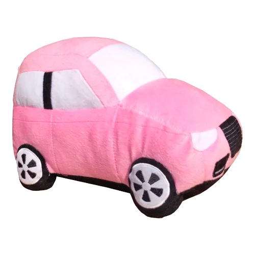 Plush Toy Pink Car Stuffed Soft Plush Toys For Little Baby Soft Touch ...