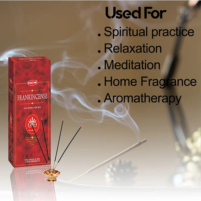 Hem Frankincense Incense Sticks - 6 Hexa Boxes (20 Sticks In Each Hexa ...