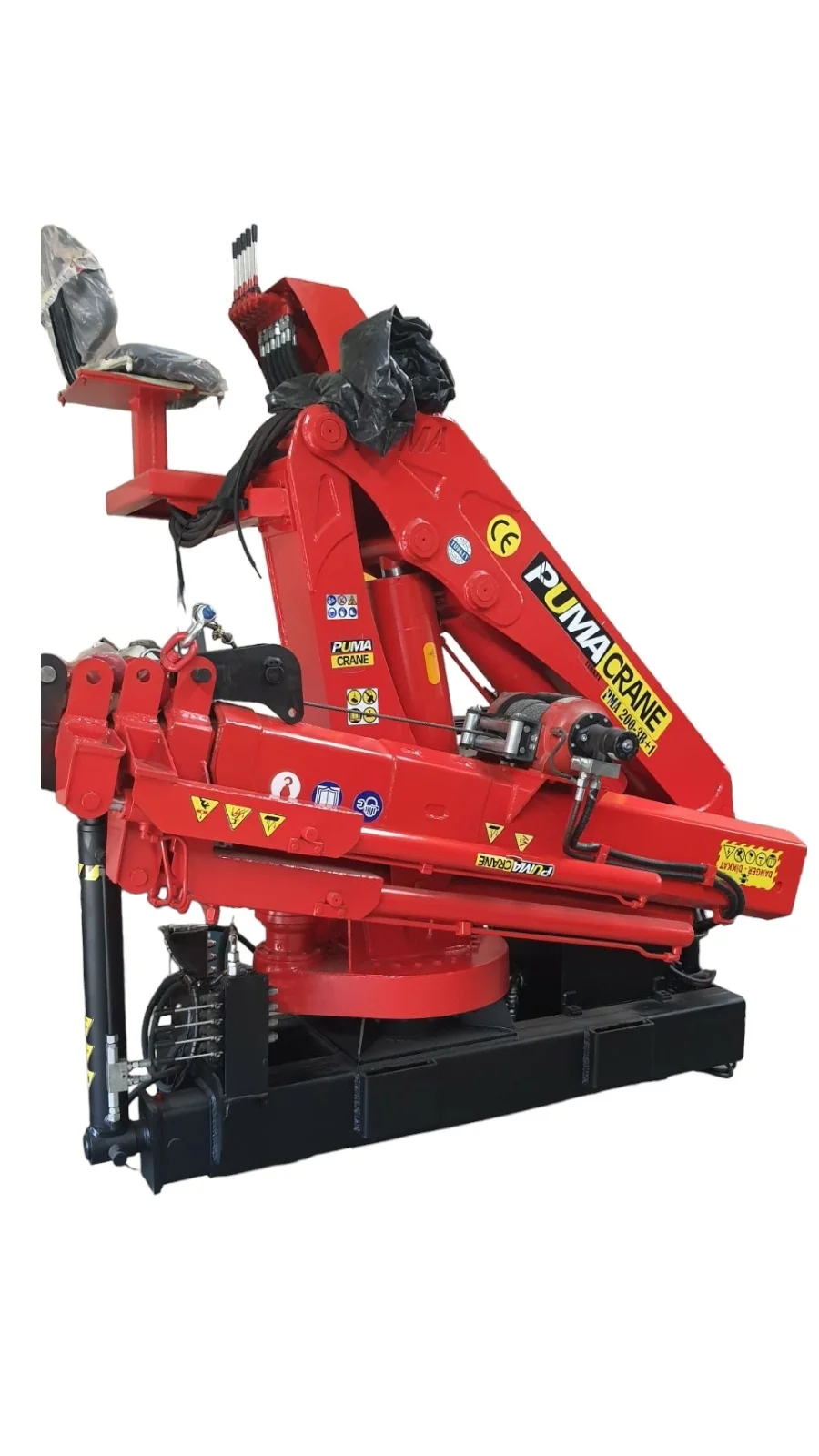 Hydraulic Truck Mounted Crane Folding Boom 7 Ton Capacity Strong ...