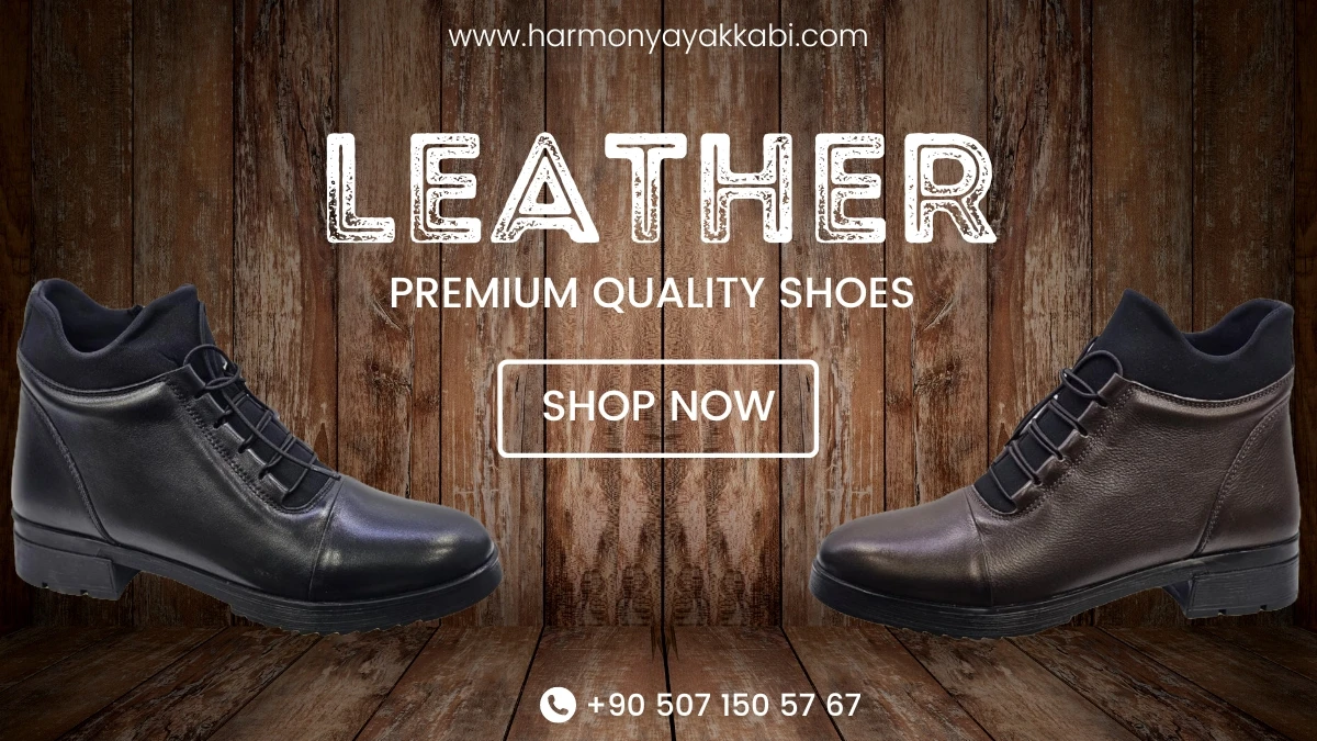 Men's Genuine Leather Shoes- Rugged Elegance: Tan Leather Ankle Boot ...