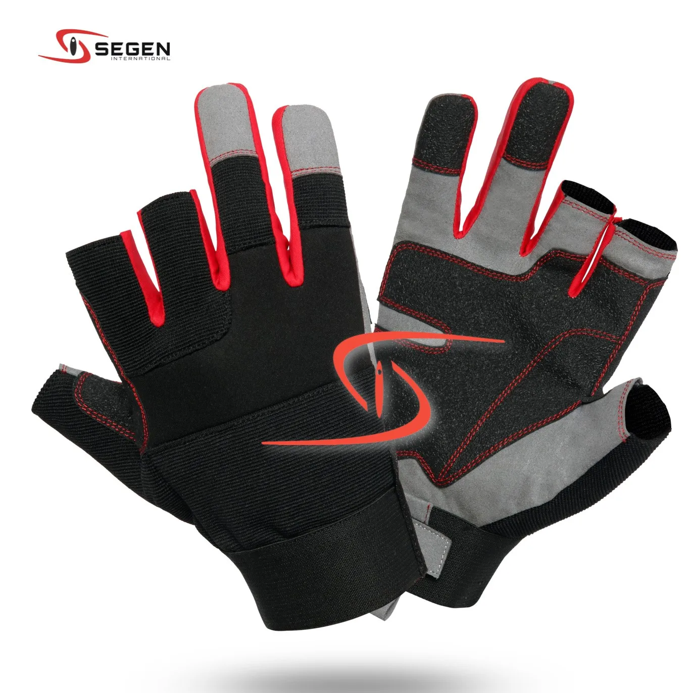 Segen Hi-Dexterity 3-Cut Finger Gloves - Synthetic Leather Palm, Anti ...