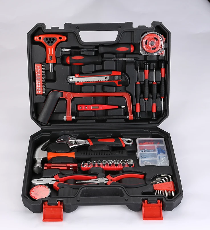 43-piece Force General Household Hand Tool Set With Plastic Toolbox ...