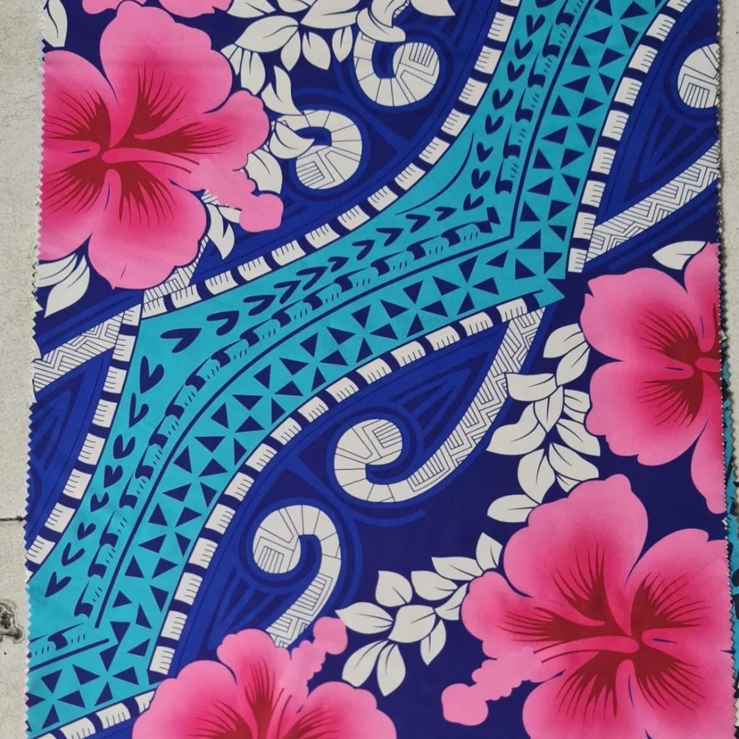 Exclusive Bright and Fabulous Floral and Tribal Samoan Pattern Ready to ...