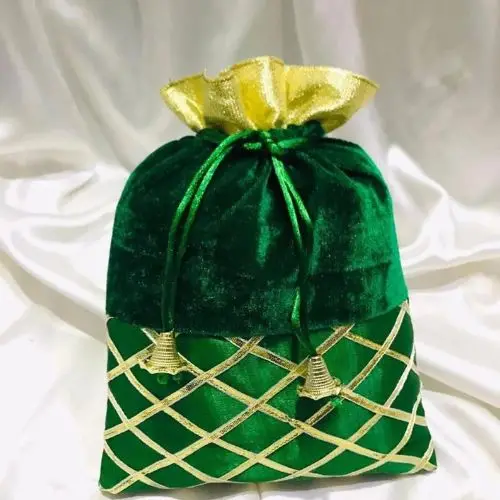 Drawstring Potli Bag 5 Different Colors Handcrafted Unique And Stylish ...