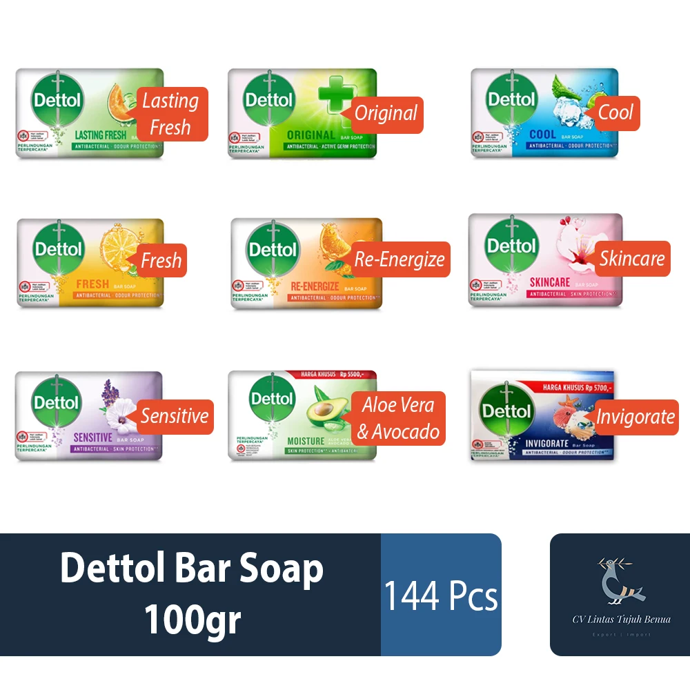 Dettol Bar Soap 100gr Aloe Vera & Avocado Variant Soft Skin Fruit ...