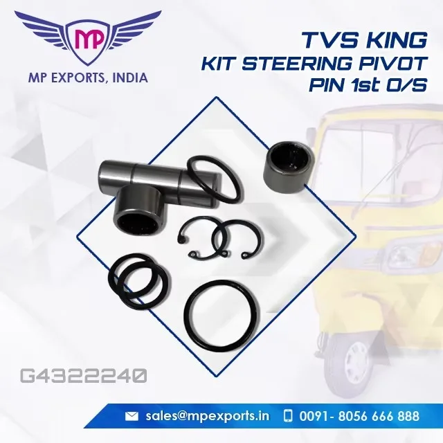 Indian Genuine Product - Kit Steering Pivot Pin for TVS King