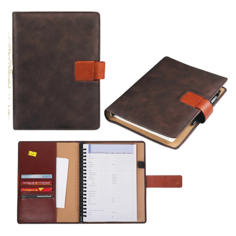 Note Luxury Design A5 Size Pu Leather Date Notebook Diary For Writing ...