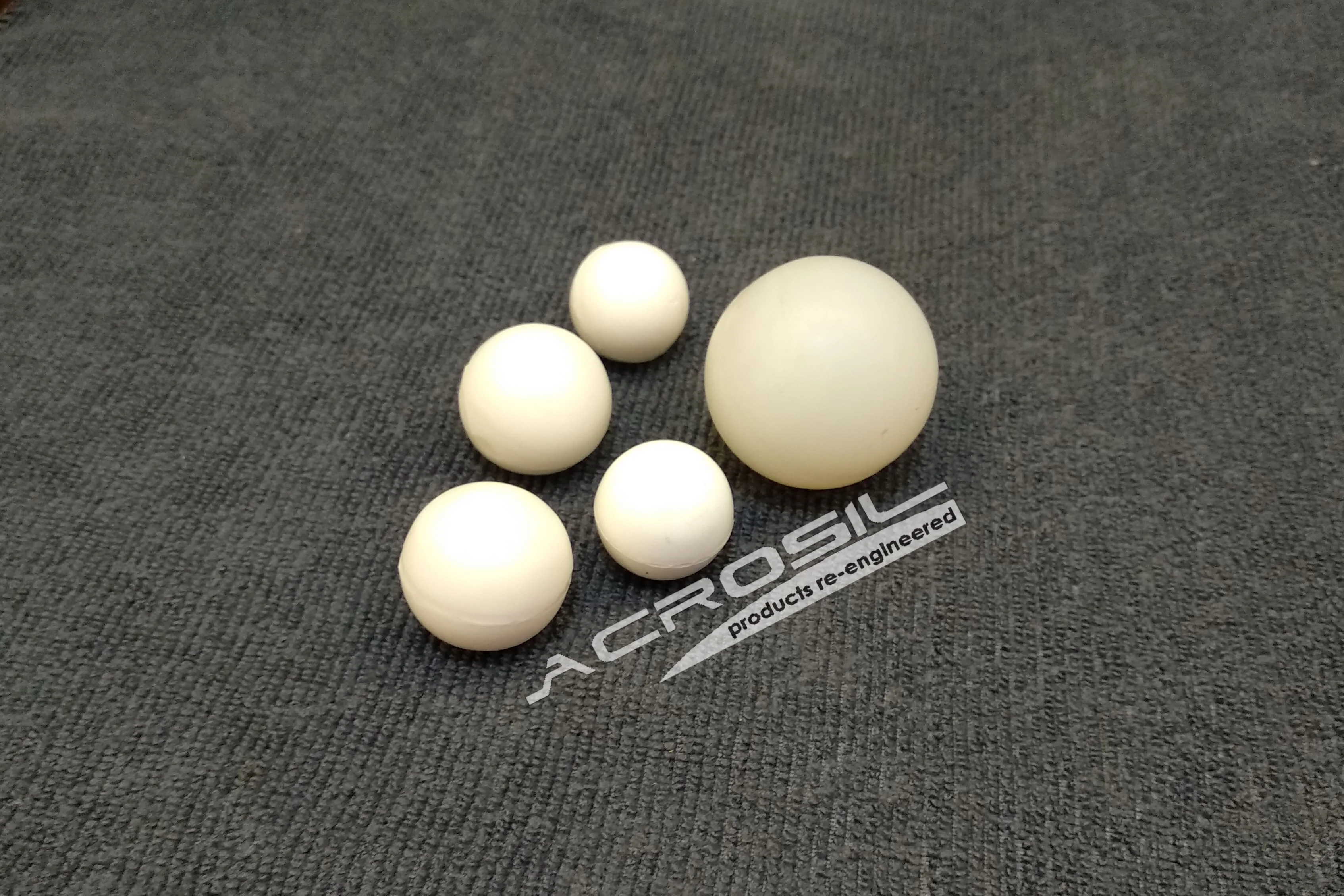 Milky White Silicone Rubber Balls Premium Quality Rubber Products ...