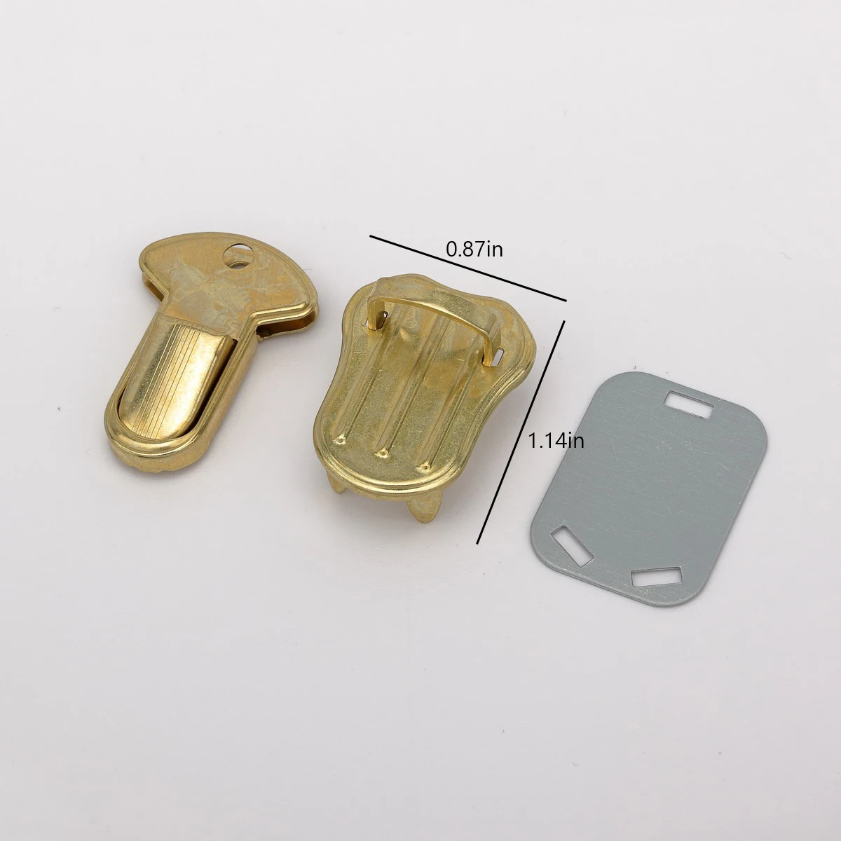 Secure Your Bag with Made in Japan Brass Thumb Tuck Lock