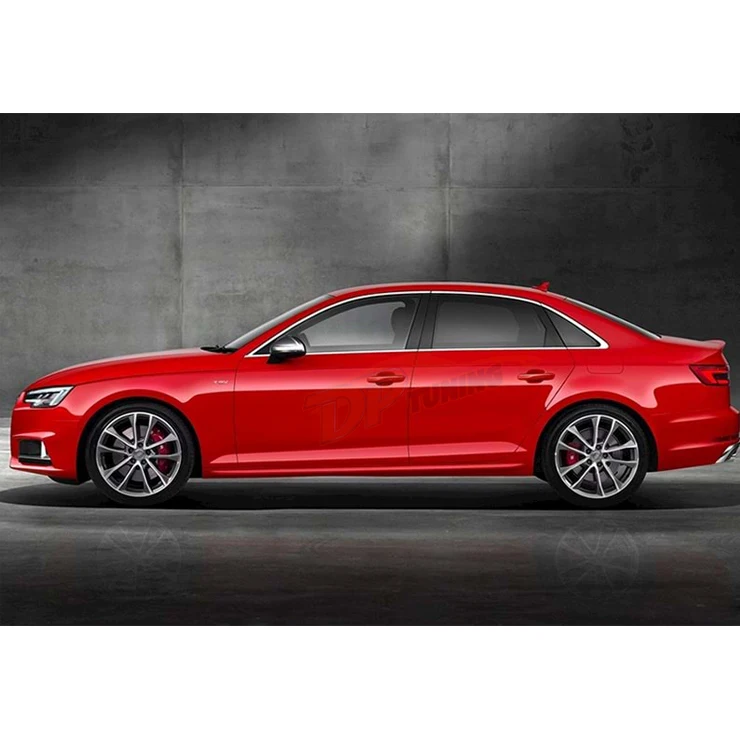 A4 B9 And B9 Facelift 2016 - 2021 Sline Style Side Skirt Piano Gloss ...