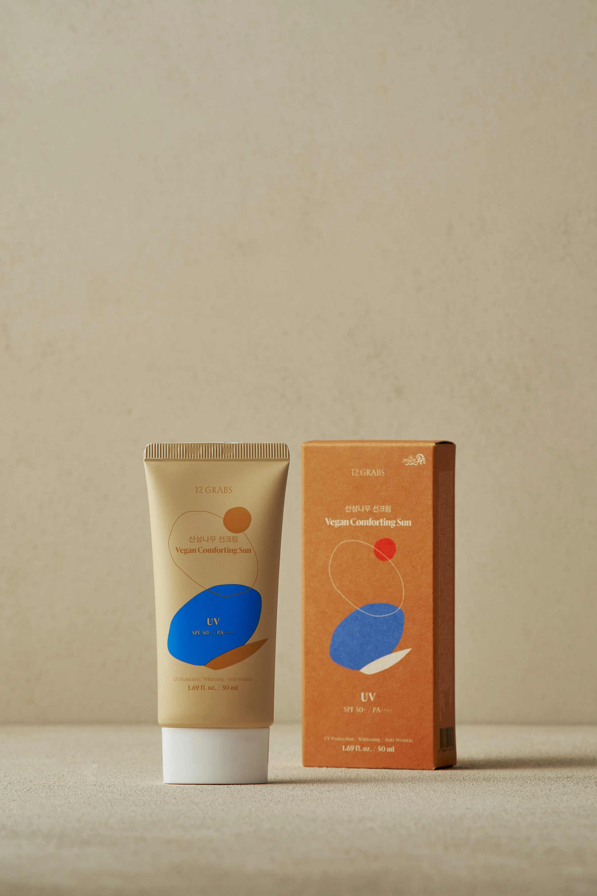 [12grabs] Vegan Comforting Sunscreen Spf50+++ 50ml - Korea Cosmetic ...