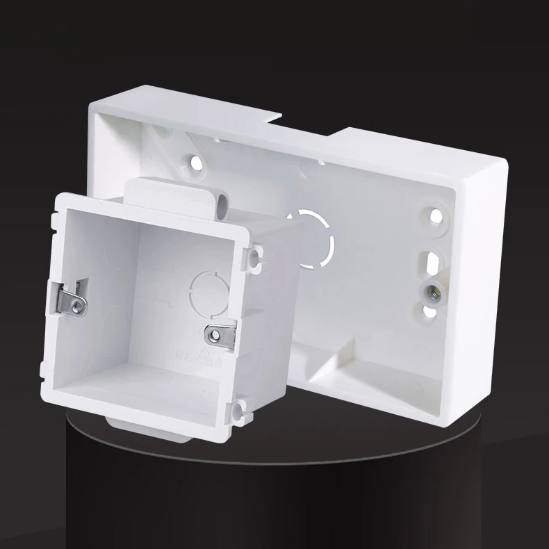 Surface Mount PVC Junction Box - Fireproof Electrical Switch Box