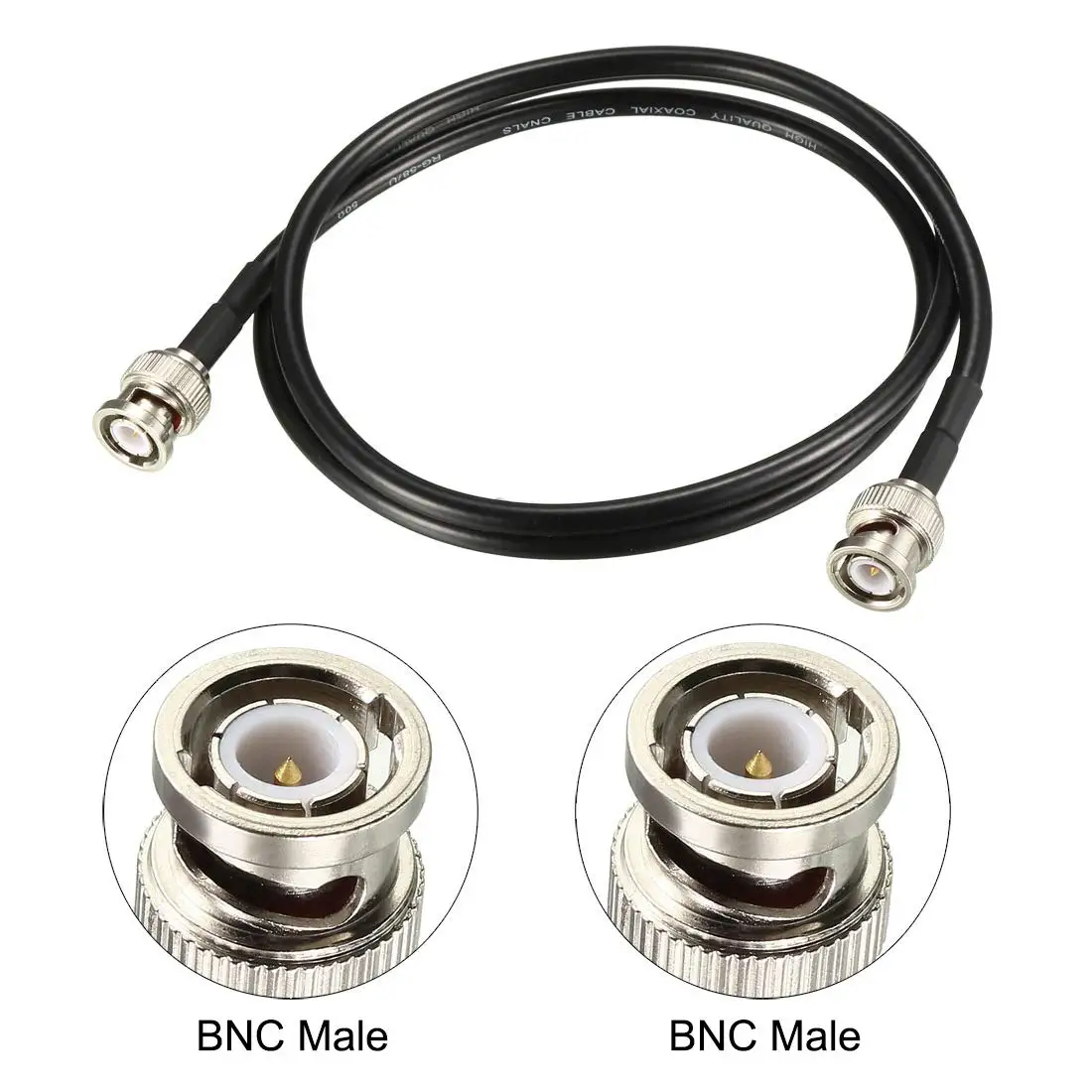 RG58 Coaxial Cable With BNC Male to BNC Male Connectors 50 Ohm| Alibaba.com