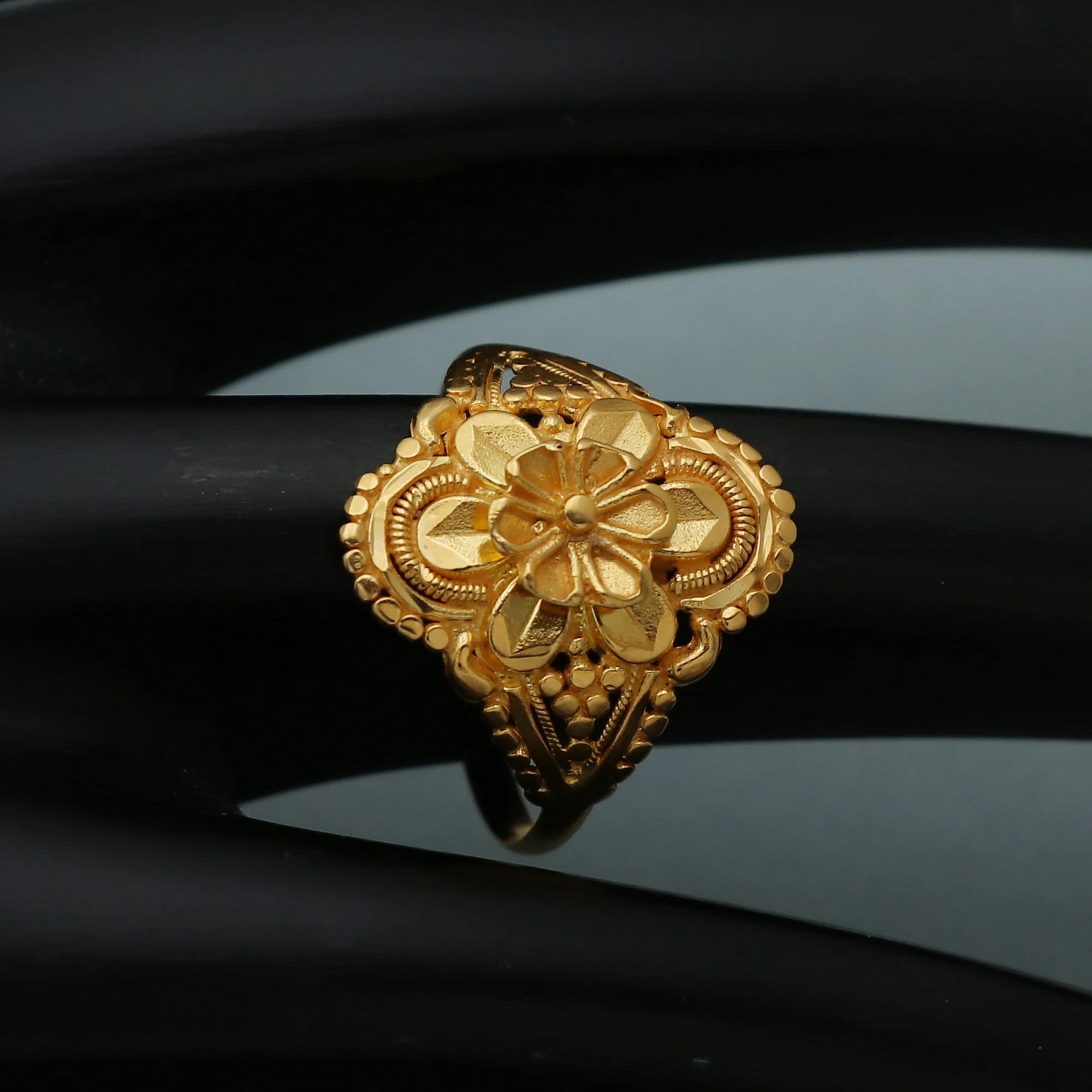 Best Offers 20k Solid Real Gold Hand Carved Indian Artisan Women Gold ...