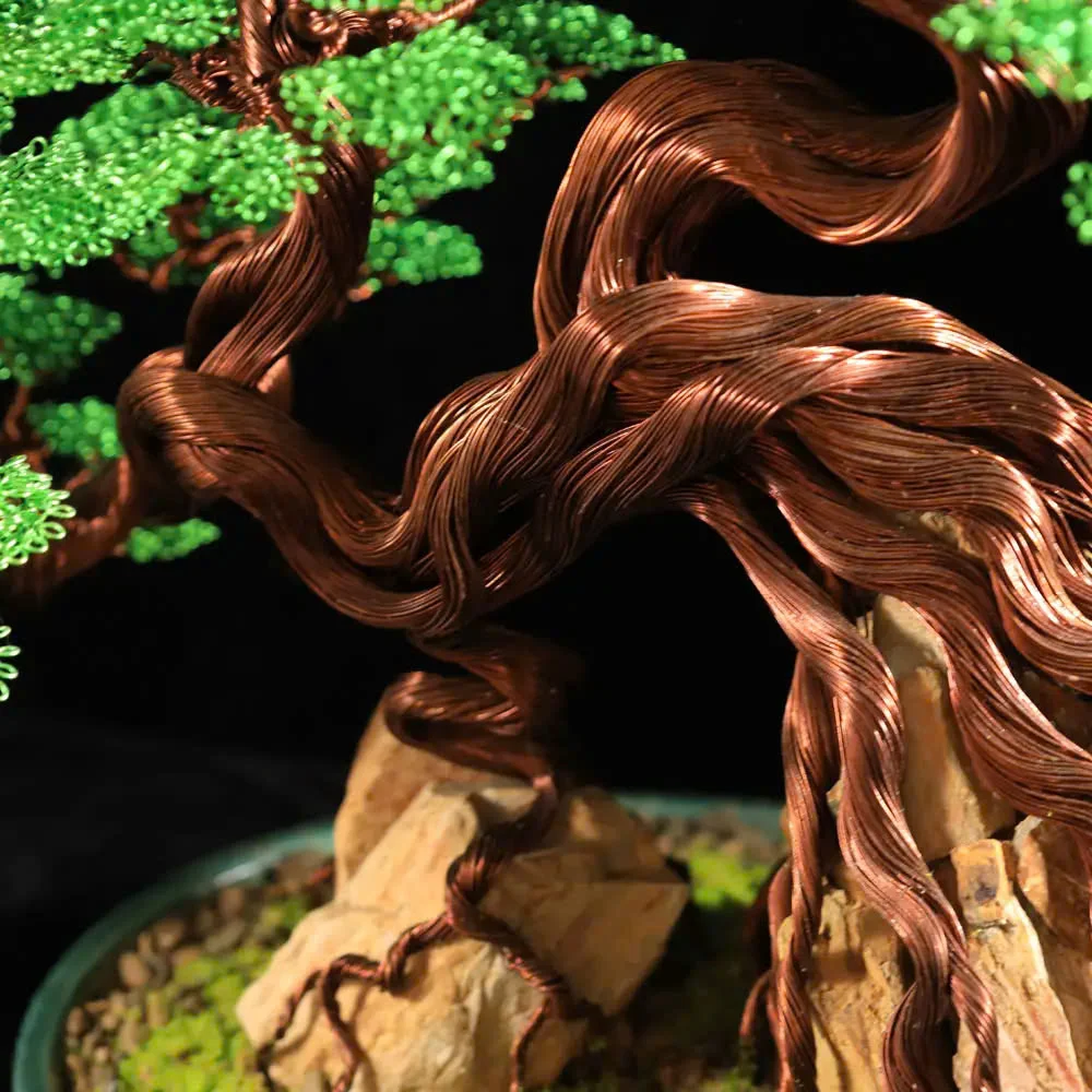 Handmade Green Lucky Tree Bonsai Special Artificial Style from Vietnam ...