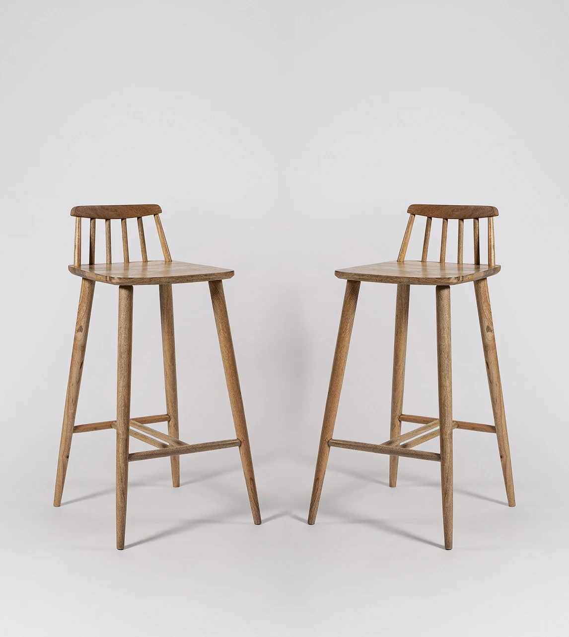 Oliver bar Stool with High Quality Teak Solid Wood and Natural Finish ...