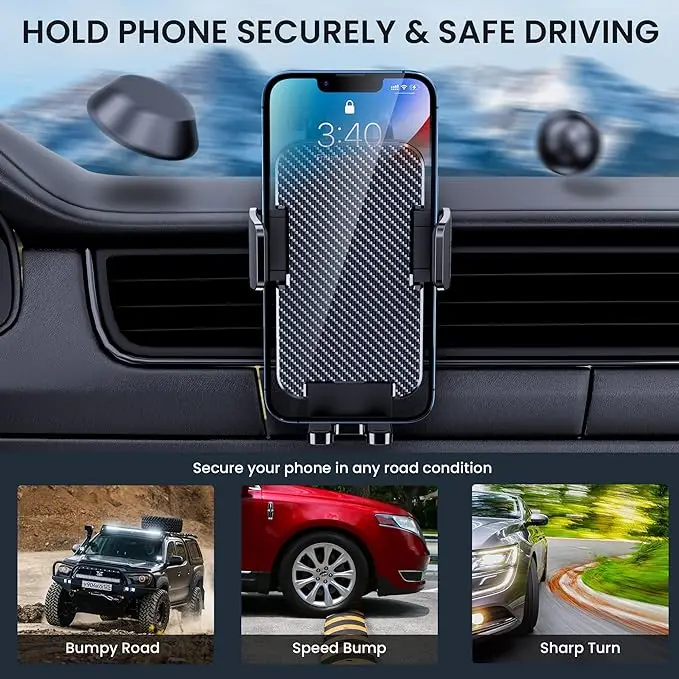Phone Mount For Car Flexible Phone Holder Mount Cell Phone Holder ...