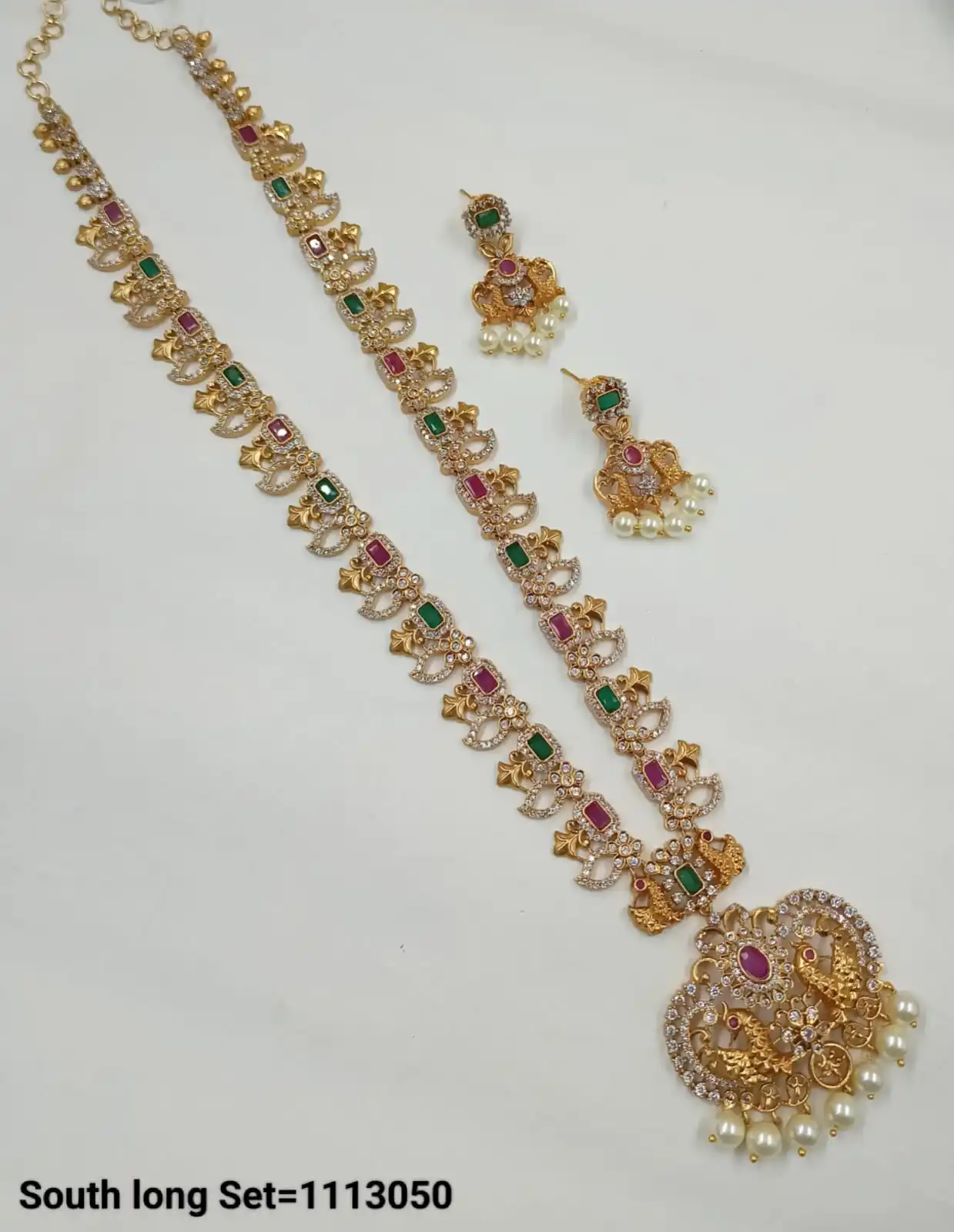Indian Ethnic Traditional Fashionable Copper Zircon Engagement Jewelry ...