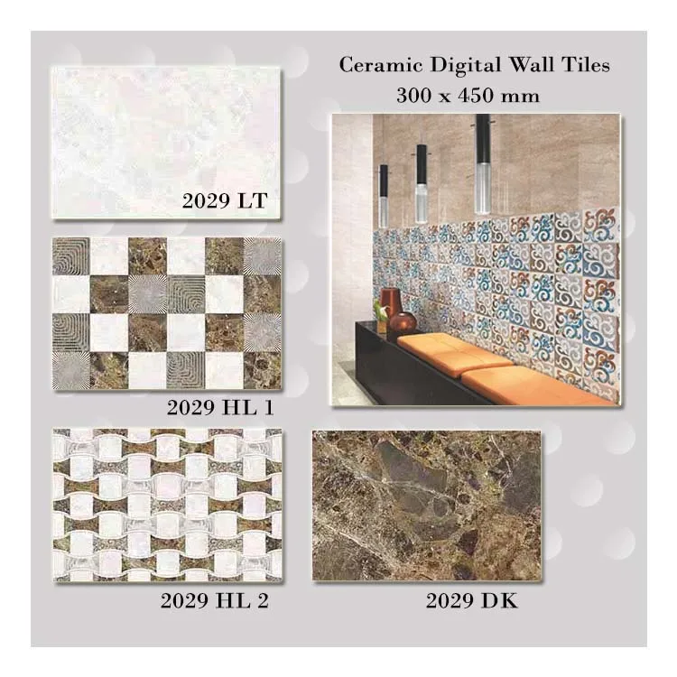 300 X 450 Mm White Wall Tiles Ceramic Digital Home Decorative Hall Bathroom Tile Kitchen Flowers ...