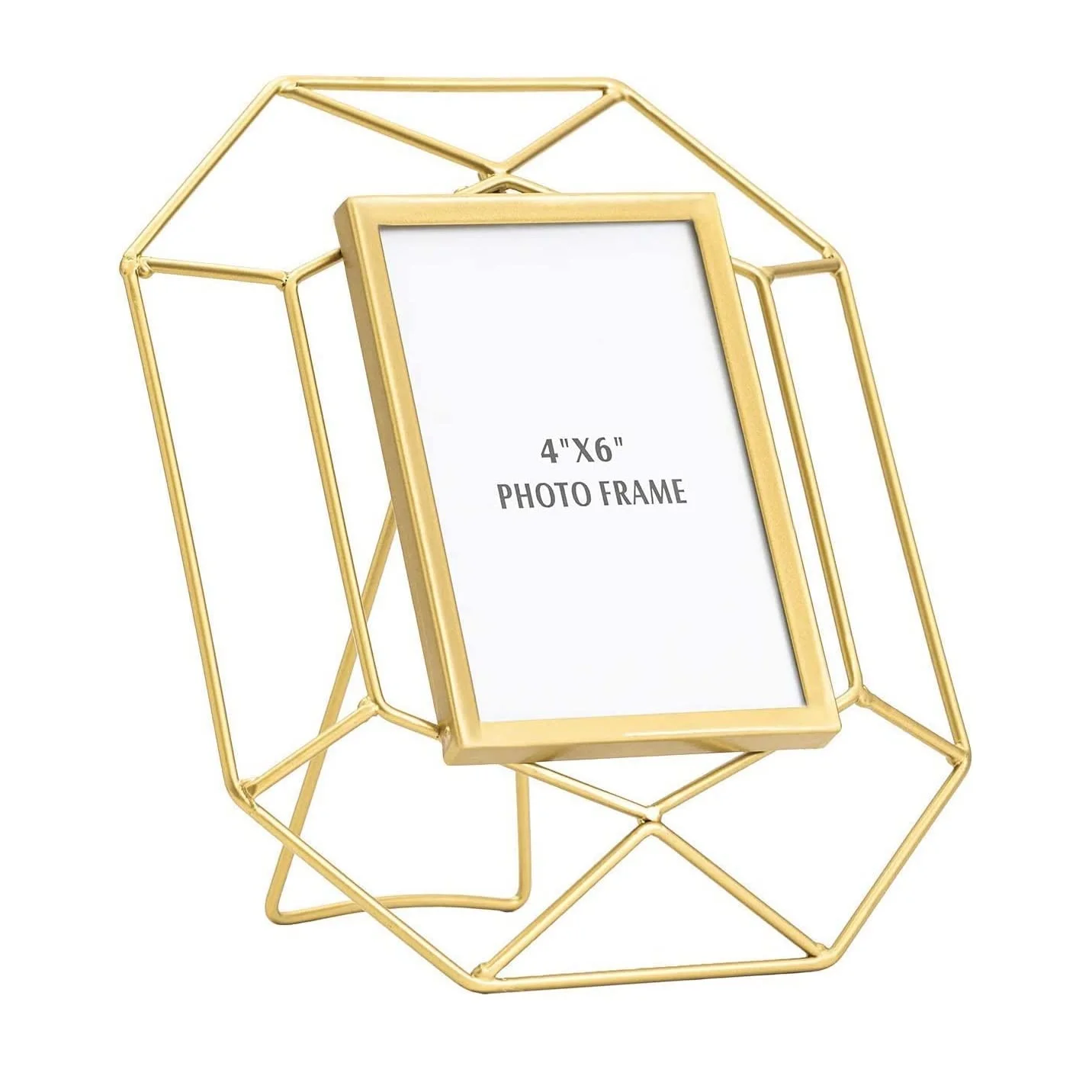 Iron Wire Gold Photo Frame Gold Powder Coated Handmade Designer Photo ...