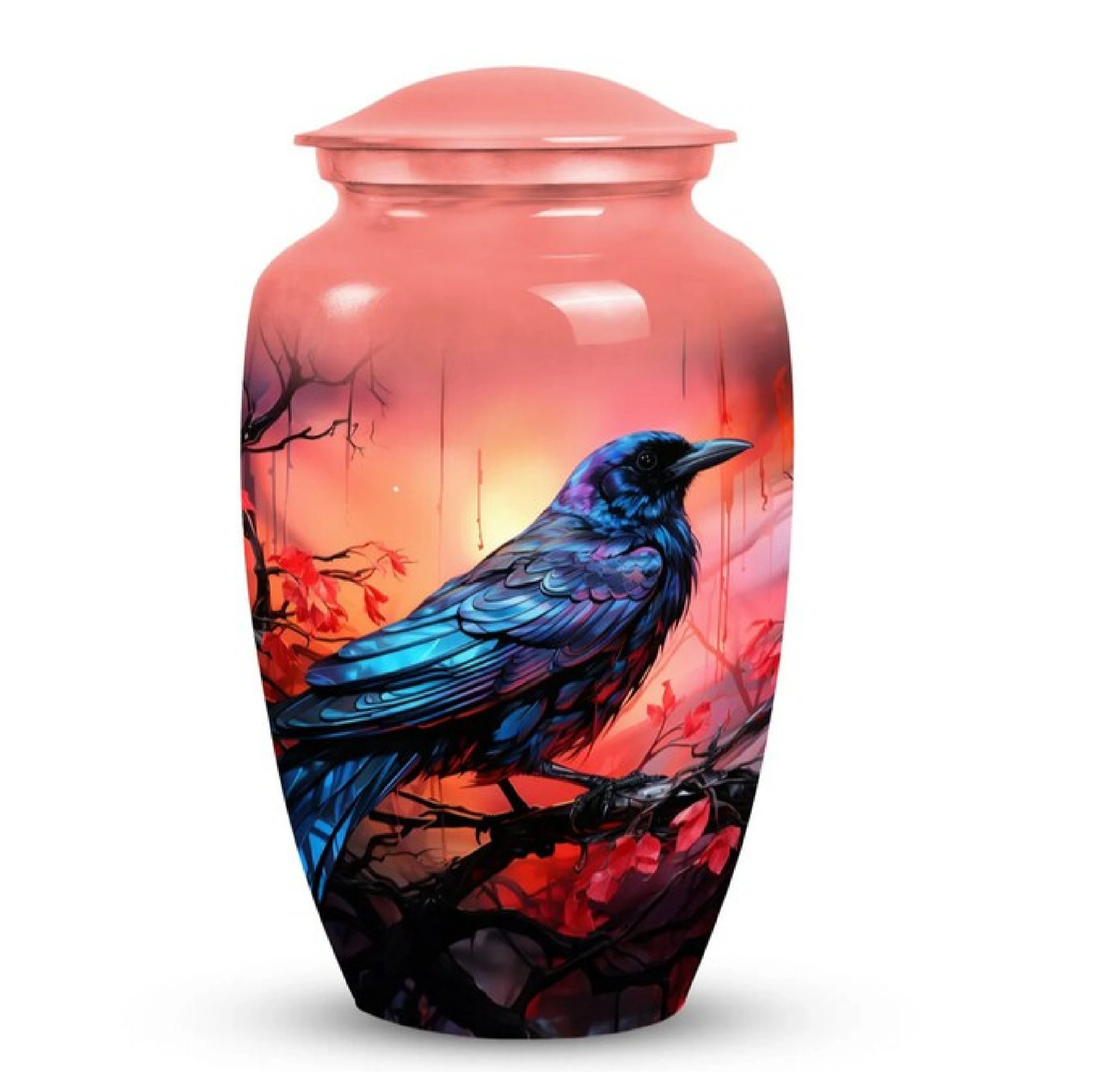 Beautiful Lotus Flower Themed Aluminium Cremation Urns Wholesale Metal ...