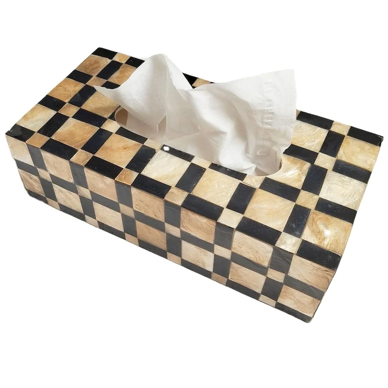 Unique Design Resin Inlay Tissue Box For Home Hotel Restaurant Car ...